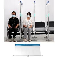 China Public Areas Clear Plastic Desk Shields Acrylic Sneeze Guard For Nail Salon for sale