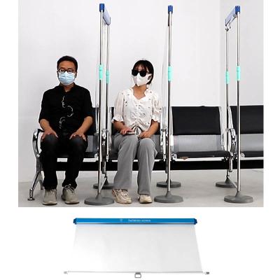 China Public Areas Clear Plastic Desk Shields Acrylic Sneeze Guard For Nail Salon for sale