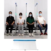 China PVC Portable Acrylic Counter Shield Protective Sneeze Guard For Counter And Desk for sale