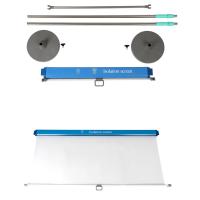 China ISO9001 Desk Sneeze Guard Free Standing Plastic Shield For Reception Desk for sale