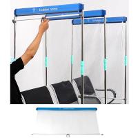 China Plexiglass Counter Shield Floor Standing Sneeze Shield Protective Sneeze Guard For Counter And Desk for sale