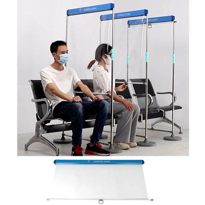 China Plexiglass Counter Shield Floor Standing Sneeze Shield Protective Sneeze Guard For Counter And Desk for sale
