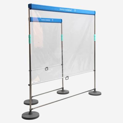 China Transparent Floor Standing Sneeze Guards For Personal Epidemic for sale