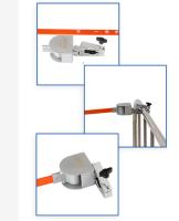 China Pc Material Queue Master Retractable Belt Barrier One Meter Portable for sale