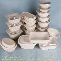 China Biodegradable Disposable Compostable Sugarcane Bagasse Food Container Paper Pulp Bowl 12oz 24oz 32oz Round Salad for sale