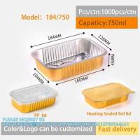 China 750ml/1.65LB, Sturdy Aluminum Foil Pans With Lids For Cooking, Baking, Reheating, Freezer, Oven, Recyclable for sale