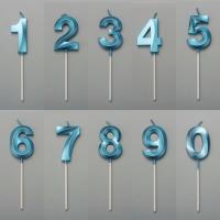 China Wholesale Number Candles Gold-Plated 0-9 Wax Cake Candle Mini Cake Shaped Candles for sale