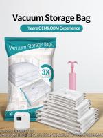 China Factory Price Eco Friendly Space Saver Compressed Bag Vacuum Storage Bag Set With Pump For Clothes Mattress for sale