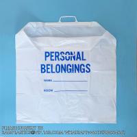 China Hard handle Patient Belonging Bag, 1.4 mil Thick, 20
