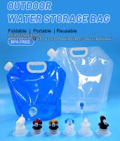 China Custom Drink Liquid Spout Pouch Bag Packaging Plastic Fruit Water Juice Pouch 5L Stand Up Pouch With Tap Spout for sale