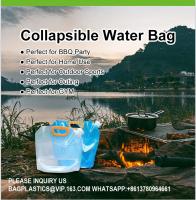 China Wholesale Portable 5L 10L Water Bag With Dispenser Valve Stand Up Plastic Spout Pouch Camping Outdoor Water Bag for sale