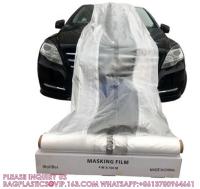 China Car Protective Film Manufacturer Auto Paint Pre Taped Masking Film Painters Plastic Sheeting Roll with Masking Tape for sale