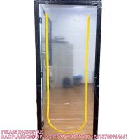 China Sewing Zipper Door For Dust Barrier Zipwall Plastic zipper door dust barrier door U shape Dust Barrier Protection Kit for sale