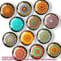 China Mixed-Color Glitter Glass Fridge Magnets For Whiteboard/Locker/Cabinet.Refrigerator Magnets Decorative Magnet for sale