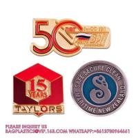 China Wholesale Online Unique Bulk Company Corporate School Logo Security Soft Hard Quality Pin Metal Custom Badge for sale