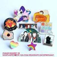 China Wholesale Online Unique Bulk Company Corporate School Logo Security Soft Hard Quality Pin Metal Custom Badge for sale