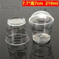 China Mini Dessert Cups With Lids And Spoons Serves Small Plastic Cake Cups Round Party Serving Cups For Parfait, Appetizers, Mousse, Dessert Shot Glasses for sale