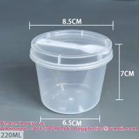 China Oz Clear Buckets With Lid Plastic Ice Cream Buckets With Lid And Handle Ice Cream Tub Food Storage Containers Round Plastic Pails Freezer And Microwave Safe For Food for sale