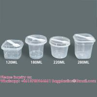 China Plastic Dessert Cups with Lids Square Fruit Parfait Cups Spoon Party's Appetizer Clear Bowls Disposable Plastic Square Dessert Cups Boxes with Lids and Sporks for sale