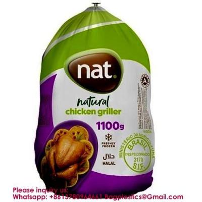 China Printed Roasted Frozen Meat Turkey Bird Duck Goose Whole Chicken Shrink Plastic Packaging Bags Custom Poultry Chicken Bags Frozen Chicken Packaging Frozen PE Food Bag for sale
