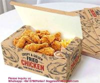 China Custom Printed Fast Food Box For Burger Fries Chicken Wings Snack Takeaway Food Packaging Custom Luxury Cardboard Food Grade Korean French Fried Chicken Box Hot Dog Burger Fries Pizza Box Disposable for sale