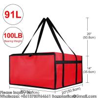China Pizza Carrier Insulated Bags Large For Deliveries, Insulated Pizza Carrier Delivery Bag Food Bag Professional Thermal Pizza Warmer Bags, Large Heavy Duty Pizza Carrier, Hot Cold Food Delivery Bag for sale