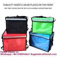 China Large Rigid Insulated Delivery Food Bag Large Capacity Pizza Delivery Cooler Bag Backpack-style Delivery Insulated Box Large Capacity Foldable Waterproof for sale