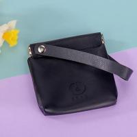 China Biodegradable Bag, Eco Friendly, Purse, Drawstring, New Pu Leather Portable Coin Purse Shrapnel Bag Earphone Storage Bag Handbag Black for sale
