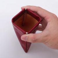 China Biodegradable Fruit Leather Bag Leather Spring Clip Storage Bag Jewelry Bag Portable Shrapnel Automatic Closing To Organize Small Accessories for sale