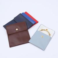 China Biodegradable Fruit Leather Bag Customized Right Angle Apple Leather Pineapple Leather Jewelry Bag Jewelry Metal Snap Bag Ring Necklace Velvet Storage Bag for sale