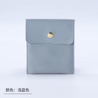 China Biodegradable Fruit Leather Bag Customized Right Angle Apple Leather Pineapple Leather Jewelry Bag Jewelry Metal Snap Bag Ring Necklace Velvet Storage Bag for sale