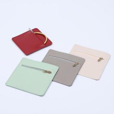 China Biodegradable Fruit Leather Zipper Bag Exquisite Card Holder Jewelry Bag High-End Multifunctional Small Coin Purse Storage Bag for sale