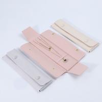 China Microfiber Necklace Storage Bag Long Chain Pendant Jewelry Packaging Bag Travel Portable Dustproof Fashion Bracelet Bag for sale