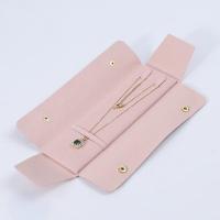 China Microfiber Necklace Storage Bag Long Chain Pendant Jewelry Packaging Bag Travel Portable Dustproof Fashion Bracelet Bag for sale