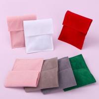 China Luxury Elegant Gift Bag Gift Package Hot Selling Flip Cover Dustproof Velvet Bag Ring Earring Jewelry Bag Small Accessories Storage Bag for sale