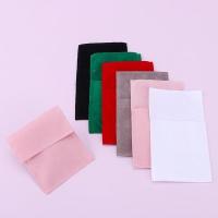 China Luxury Elegant Gift Bag Gift Package Hot Selling Flip Cover Dustproof Velvet Bag Ring Earring Jewelry Bag Small Accessories Storage Bag for sale