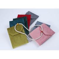 China Elegant Luxury Noble Eco Friendly Biodegradable Velvet Pearl Necklace Storage Bag Ring Earring Set Velvet Bag Fashion Dust-Proof Pendant Storage Set Bag for sale