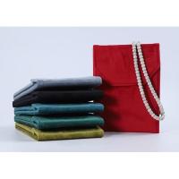 China Elegant Luxury Noble Eco Friendly Biodegradable Velvet Pearl Necklace Storage Bag Ring Earring Set Velvet Bag Fashion Dust-Proof Pendant Storage Set Bag for sale
