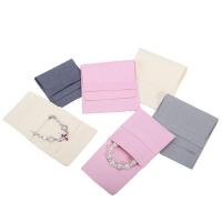 China Elegant Luxury Noble Eco Friendly Biodegradable Jewelry Velvet Bag Ring Necklace Jewelry Bag Dustproof Flip Cover Jewelry Storage Bag Wholesale for sale