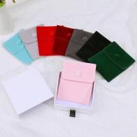 China Elegant Luxury Snap Button Jewelry Velvet Bag Velvet Jewelry Bag Jewelry Packaging Bag Ring Purse Bag Jewelry Storage Bag for sale