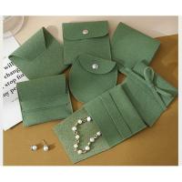 China Luxury bag Customized LOGO Green Flannel Anti-Oxidation Jewelry Bag Thickened Microfiber Jewelry Bag Ring Storage Bag for sale