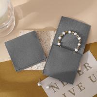 China Fashionable Energy Customized LOGO Gray Flannel Bag Thickened Snap Cloth Bag Microfiber Flannel Ring Storage Jewelry Bag for sale