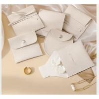 China Jewellery Pouch Customized LOGO Apricot Microfiber Velvet Bag Envelope Bag Anti-Oxidation Jewelry Storage Jewelry Bag for sale