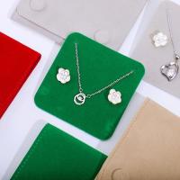 China Double Snap Velvet Bag Double-Sided Velvet Jewelry Bag Earrings Necklace Pendant Storage Packaging Bag Inner Card Board for sale