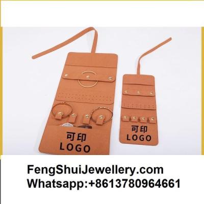 China Microfiber Multifunctional Jewelry Storage Bag Portable Jewelry Bag Ring Earring Necklace Watch Packaging Bag Cross-Border for sale