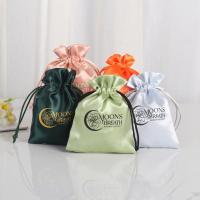 China Manufacturers Supply Manufacturers Satin Bag Satin Bag Drawstring Jewelry Bag Jewelry Gift Bag Silk Dust Bag LOGO Printing for sale