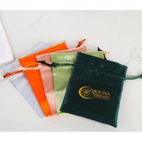 China Manufacturers Supply Manufacturers Satin Bag Satin Bag Drawstring Jewelry Bag Jewelry Gift Bag Silk Dust Bag LOGO Printing for sale