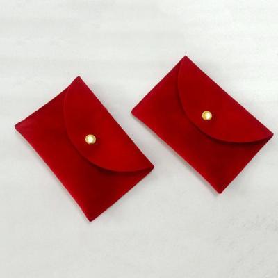 China Manufacturers Supply Velvet Flap Bag Jewelry Velvet Bag Jewelry Bag Flip Jewelry Bag Fresh And Compact Storage for sale