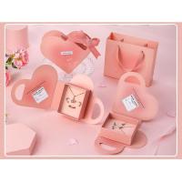 China Romantic Valentine'S Day Portable Gift Box Couple Ring Storage Jewelry Gift Box Chinese Valentine'S Day Heart-Shaped Jewelry Packaging Box for sale