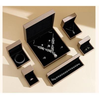 China Jewelry Packaging Box Flip Cover Bracelet Ring Jewelry Box High-Grade PU Leather Jewelry Box Set Bracelet Gift Box for sale